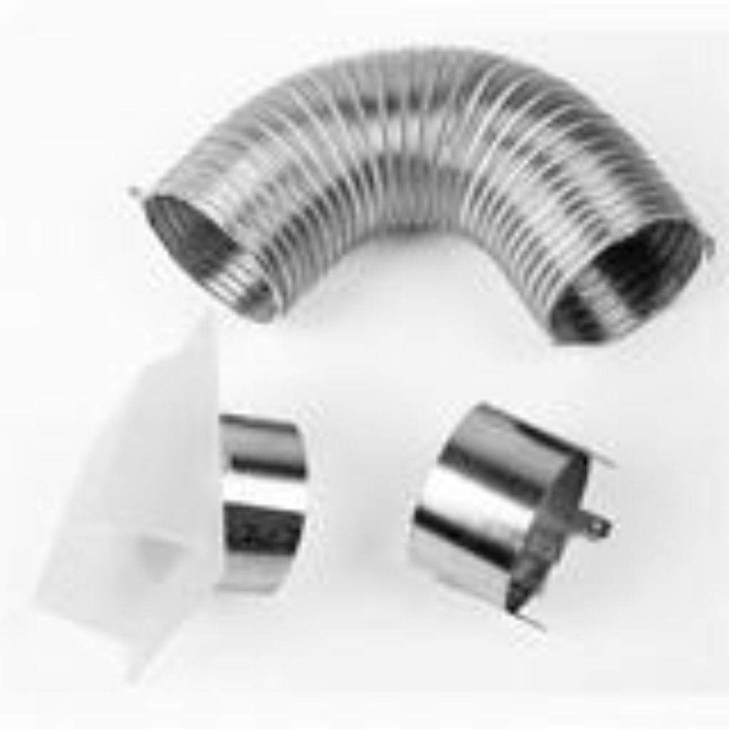 SUPERIOR Outside Air Kit Collar, Hood and 3' Flex for Floor Venting ...