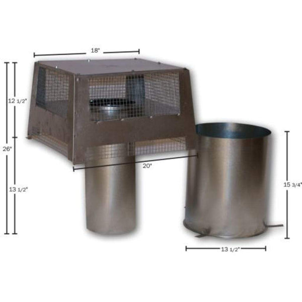SUPERIOR Square Top With Mesh | ETO-8DM – Superior Fireplaces Store